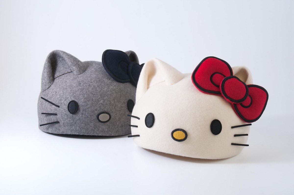 サンリオ on Twitter: "【HELLO KITTY×CA4LA】ハットメーカーのCA4LA（カシラ）とキティがコラボ！顔が立体になったフェルトベレーや、ふわふわのリボンニット等 ...