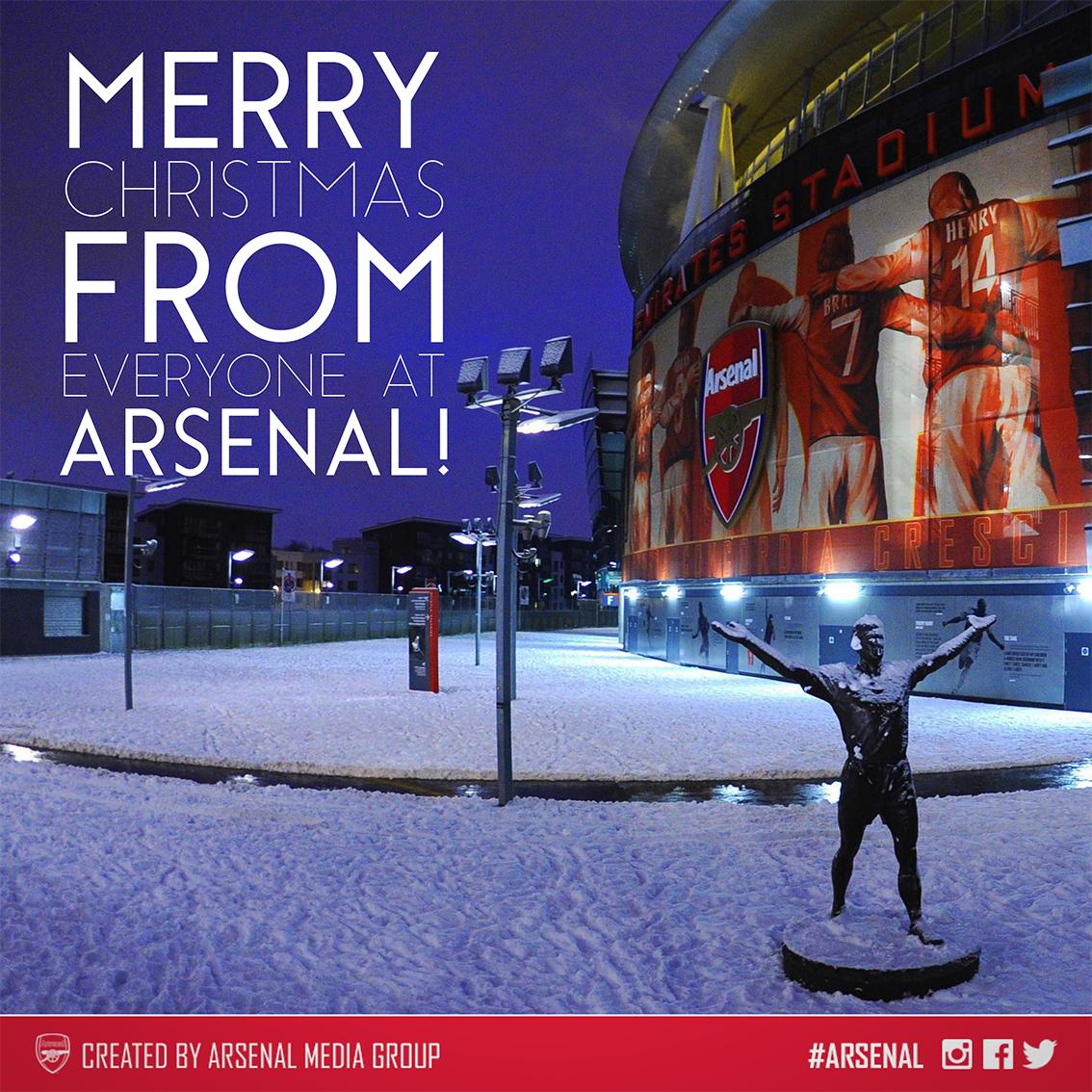Merry Christmas from all at Arsenal! | Arsenal | Scoopnest