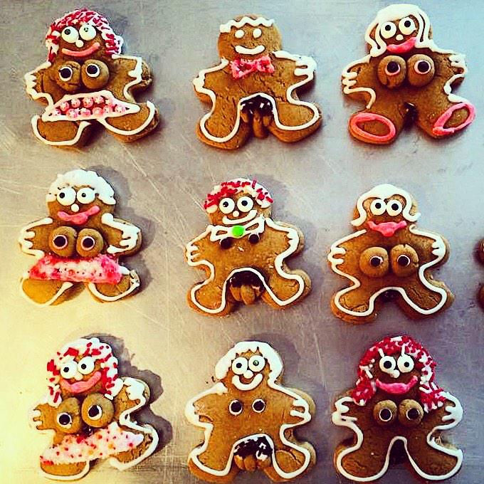 Anatomically correct gingerbread cookies. (my family puts the fun in ...