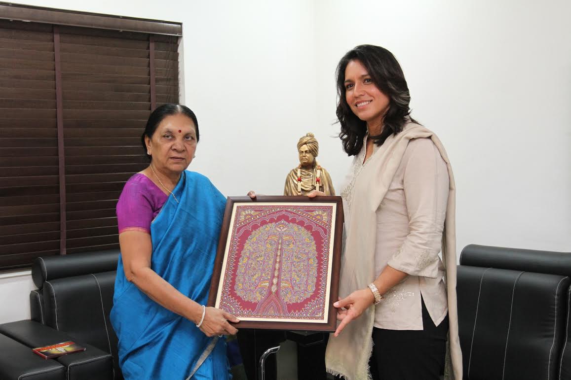 US Congress Member Ms Tulsi Gabbard pays courtesy visit to Gujarat CM ...