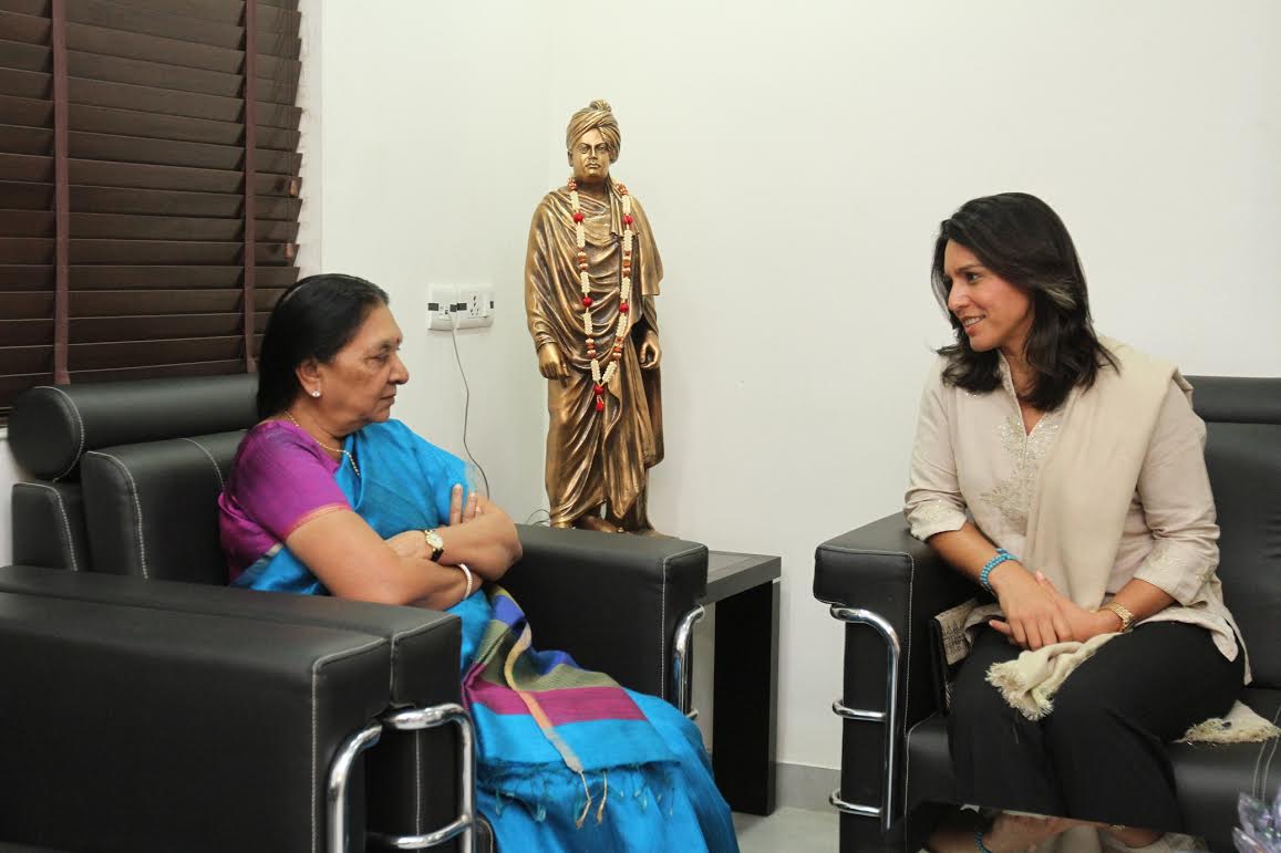 US Congress Member Ms Tulsi Gabbard pays courtesy visit to Gujarat CM ...