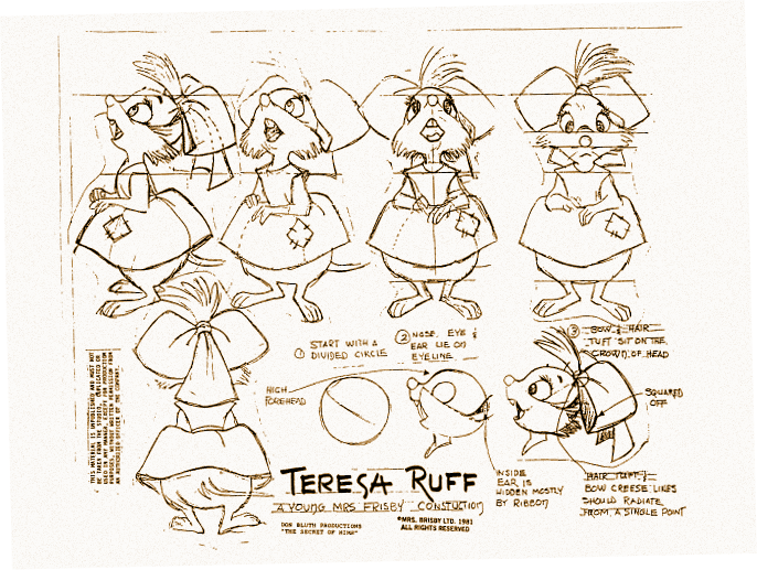 Don Bluth Model Sheets