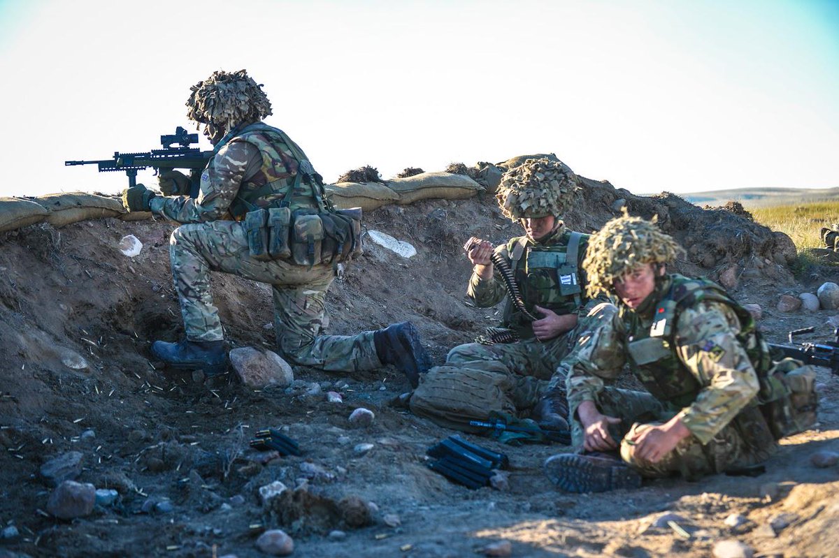Troops at the British Army Training Area Suffield BATUS in Canada - the ...