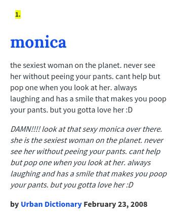 Monica Name Definition