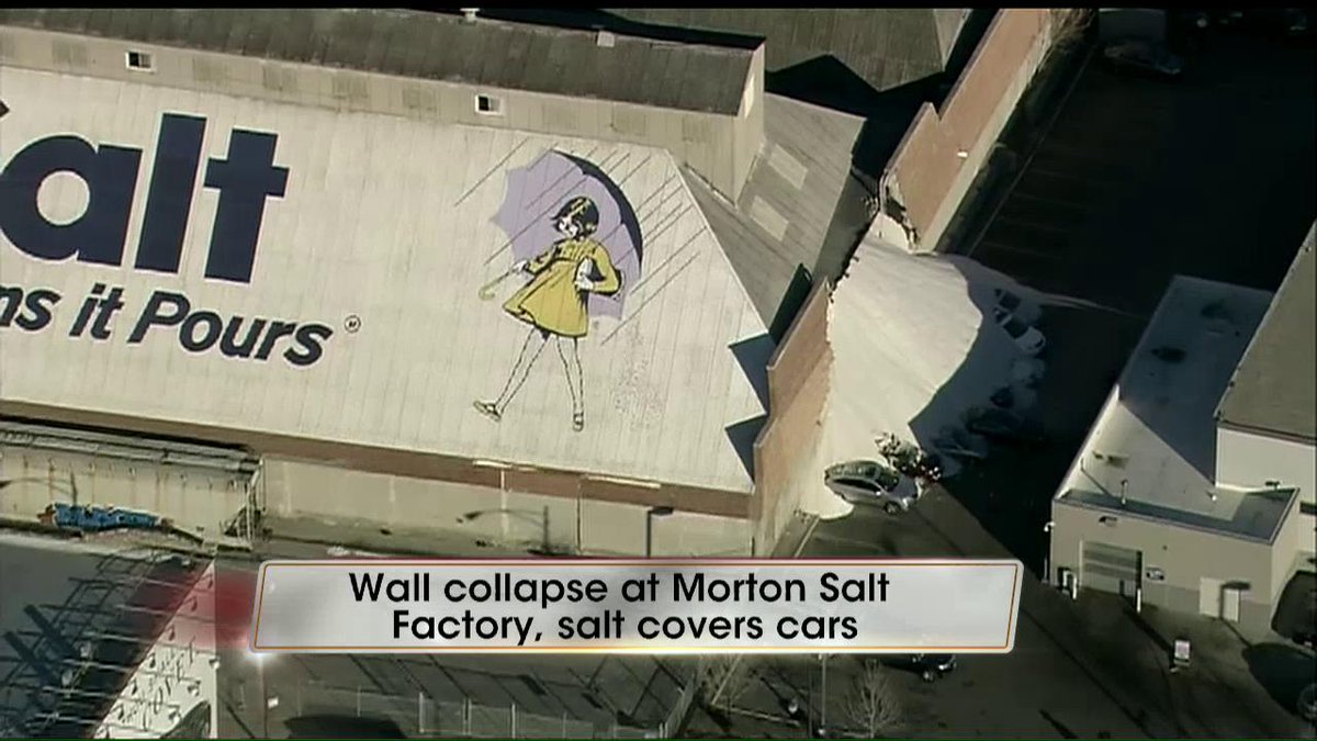 Developing: wall collapses at morton salt factory outside chicago ...
