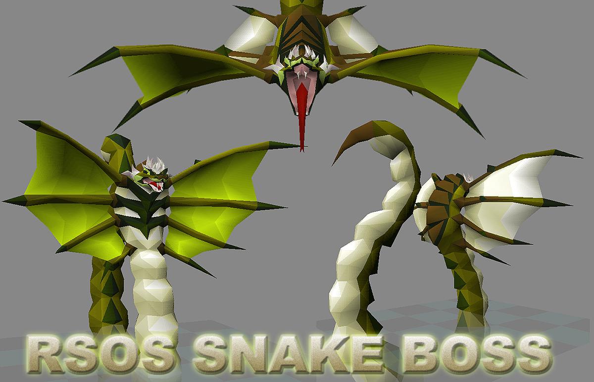 How the snake boss looks like : r/2007scape