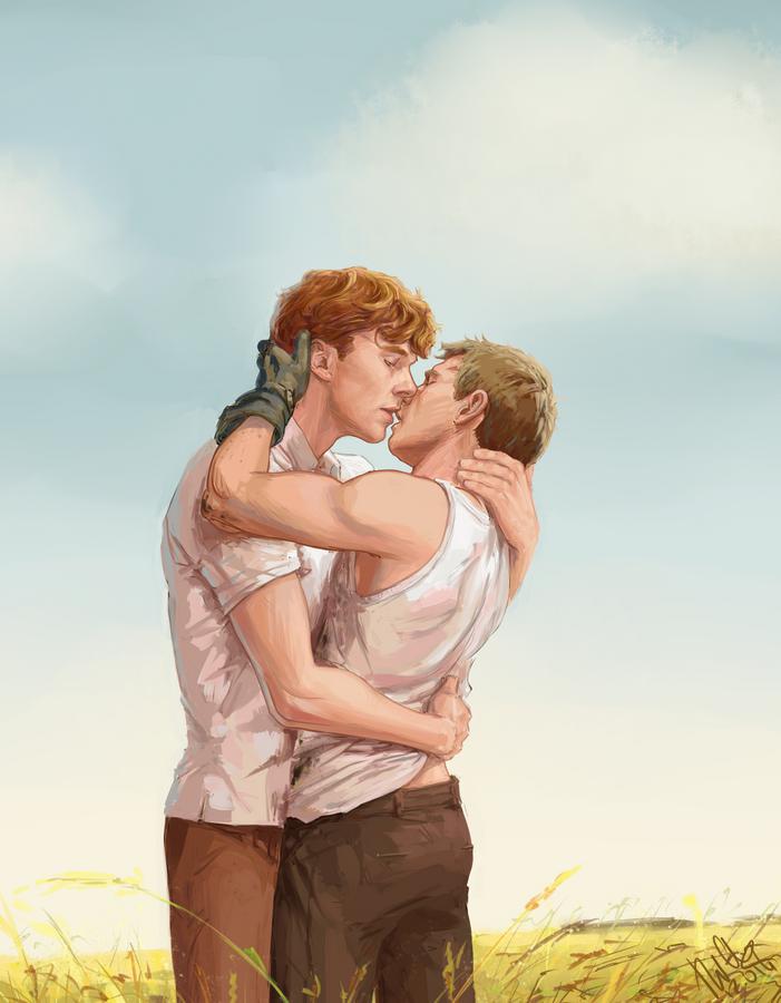 Johnlock Fanart Kiss