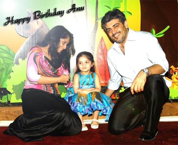 Ajith Daughter Birthday Photos