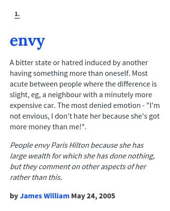 Envy Definition