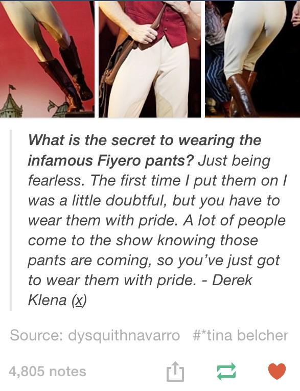 Derek Klena Fiyero Pants