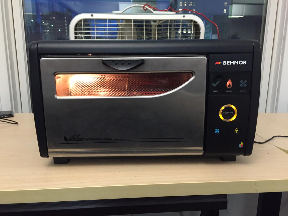 The Behmor 1600 Connected version in action... : r/roasting