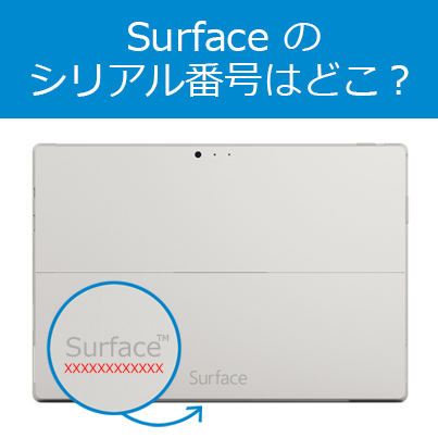 知ってた こんなところにシリアル番号 その 製品登録をするときに必要な 桁のシリアル番号 Surface本体の番号は キックスタンドを開いたときの底部に記載されています | Scoopnest