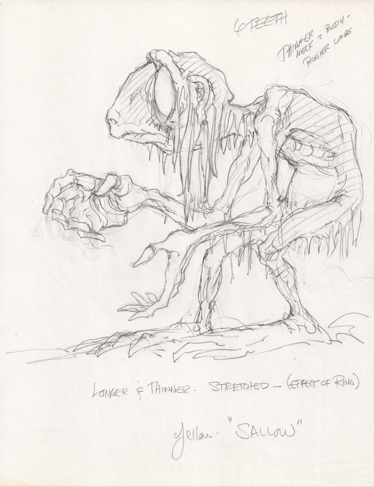 Gollum Hobbit Drawing