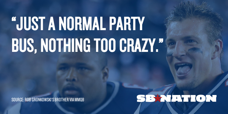 Honestly, it would be shocking if Gronk *didn't* own a personal party ...