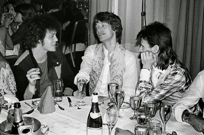 Lou Reed, Mick Jagger and David Bowie at the Cafe Royale, 1973 | DJ ...