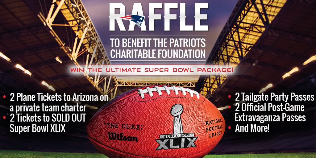 Pats Charitable Fnd. Raffle: win charter flights, game tix, pre/post ...