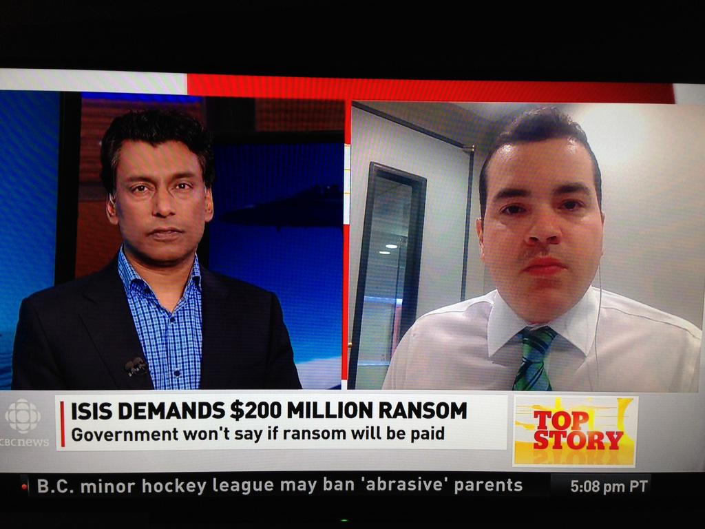 Patrick Morrell on Twitter: "My man @CBC_Michael live from Tokyo about #ISIS ransom for #nhk ...