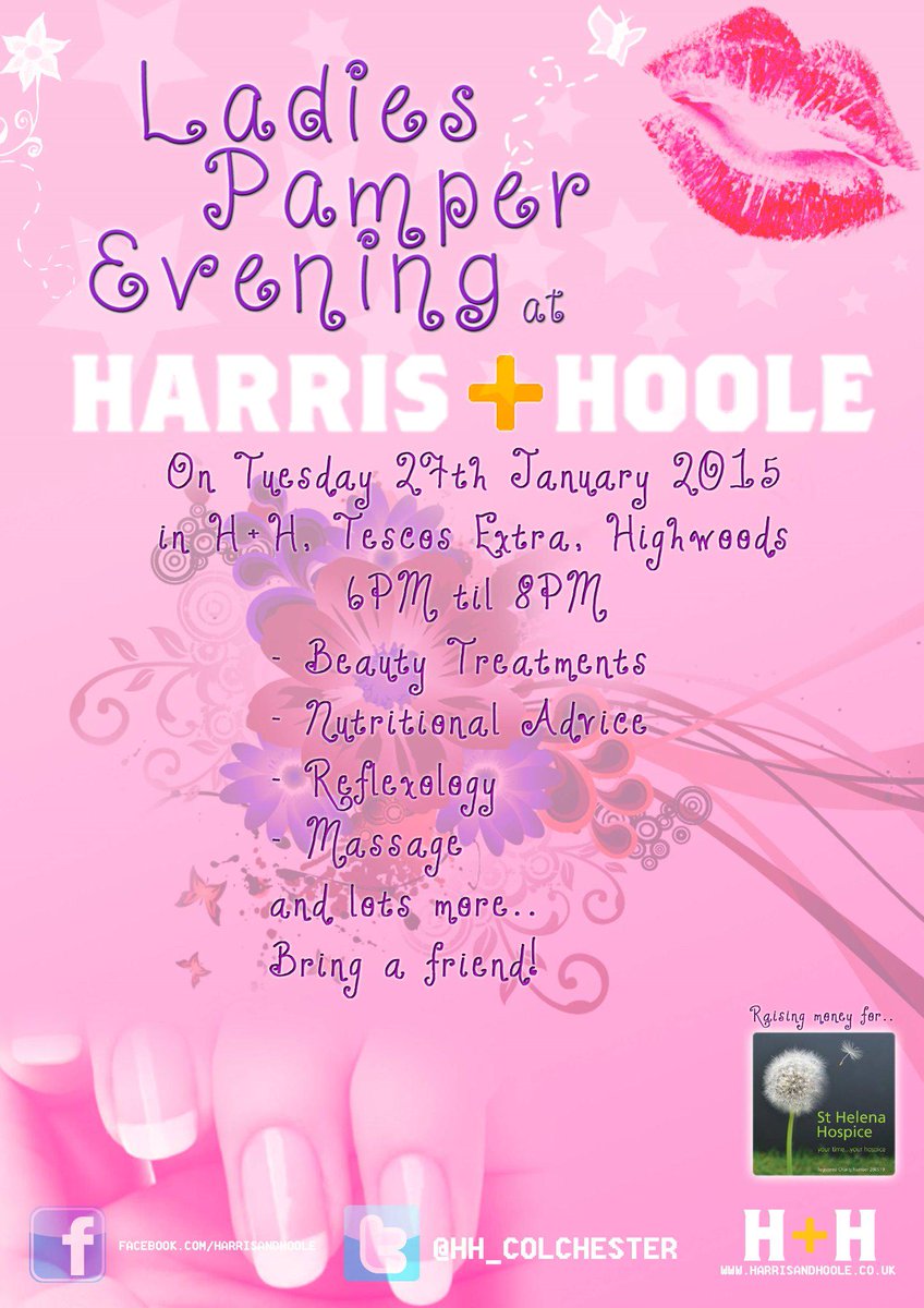 Past event – Ladies Pamper Evening, Colchester | What's On Where