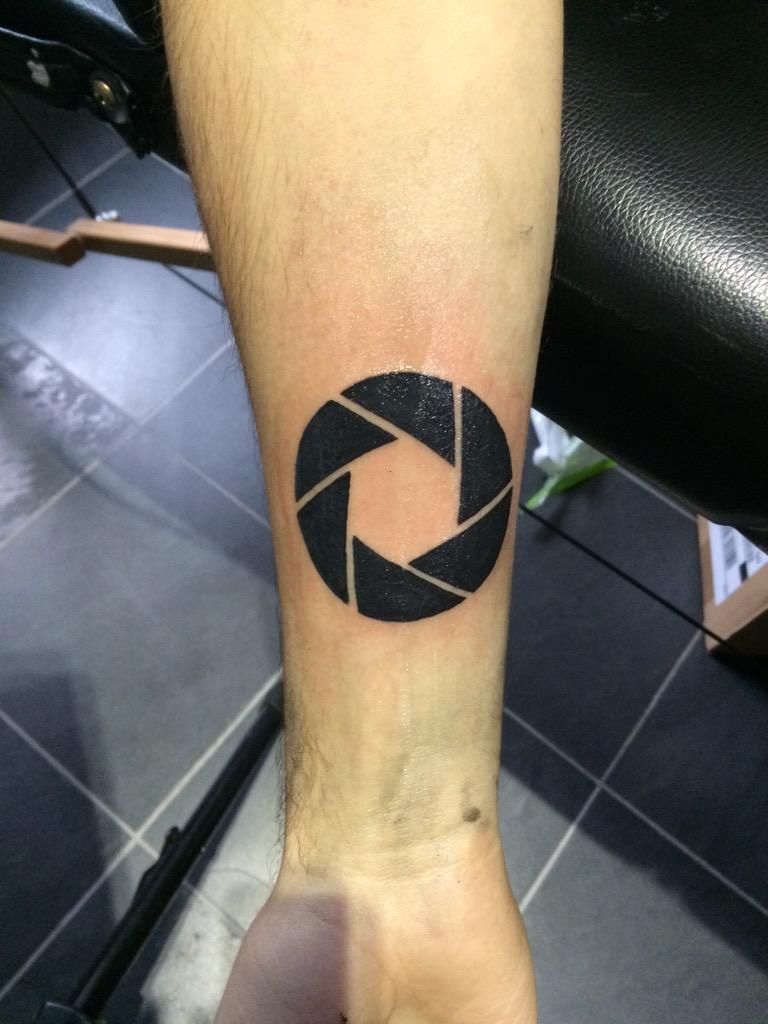Camera Shutter Tattoo