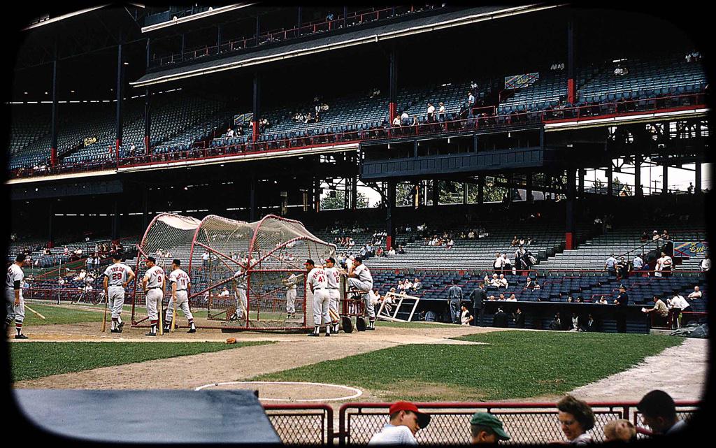 Forbes Field: Color shot of Forbes Field, 1963. (MIL) #Braves in town ...