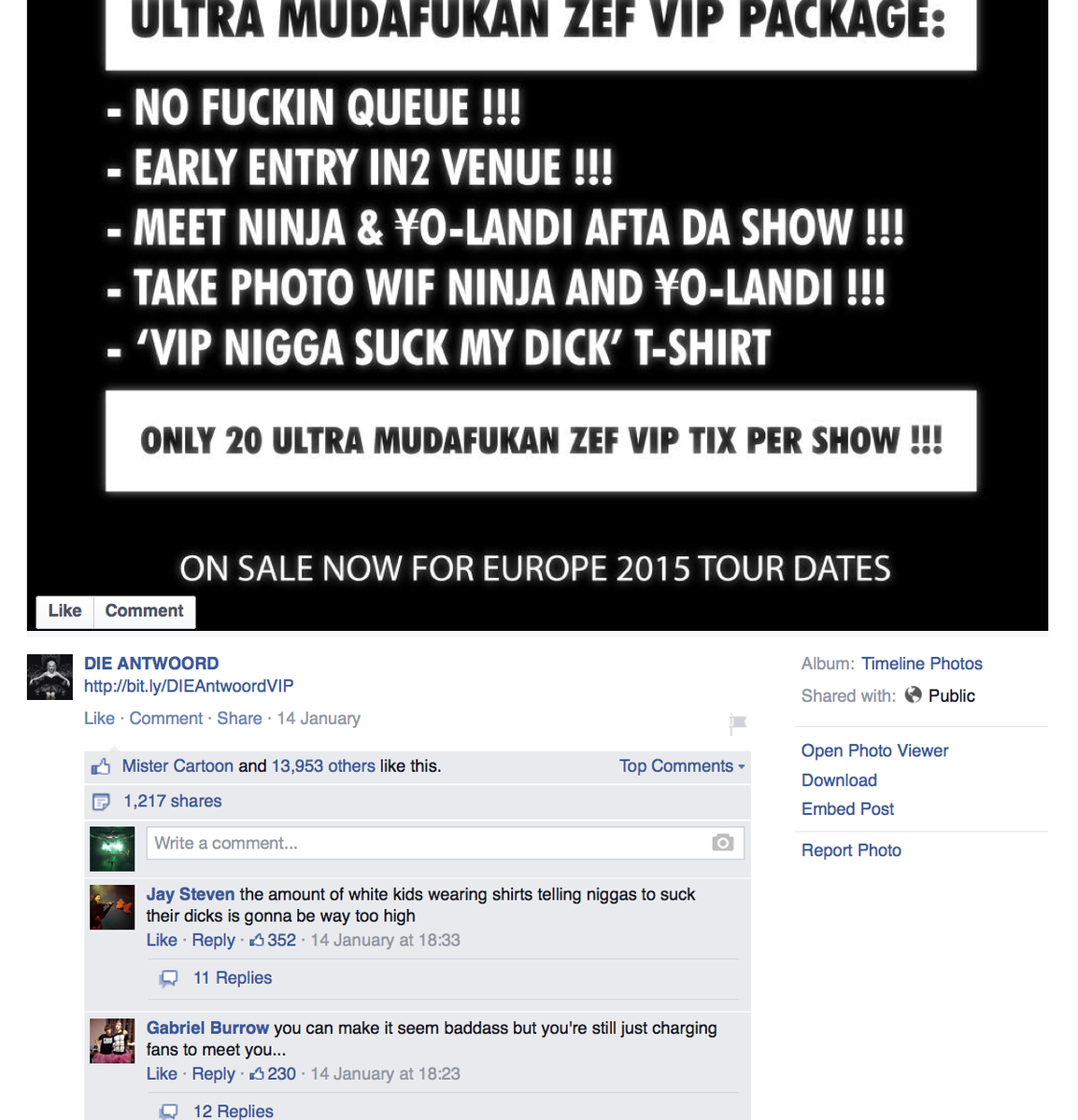 ʀ⎊ᴜ ʀᴇʏɴ⎊ On Twitter Die Antwoords £250 Vip Pack Includes “nigga