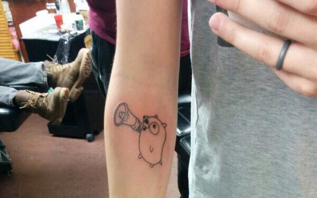 Gopher Tattoos Cute Little Gopher Emerging His Hole Stock Photo