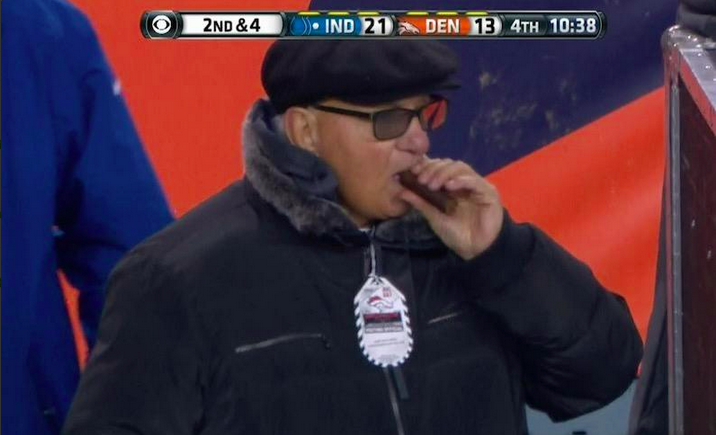 Really hoping Sam Pagano has gotten to light that cigar by now. His son ...