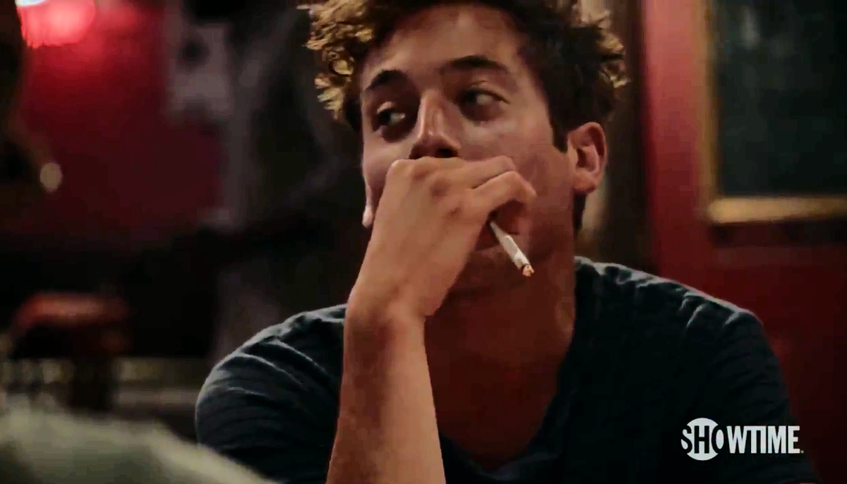 Lip Gallagher Smoking