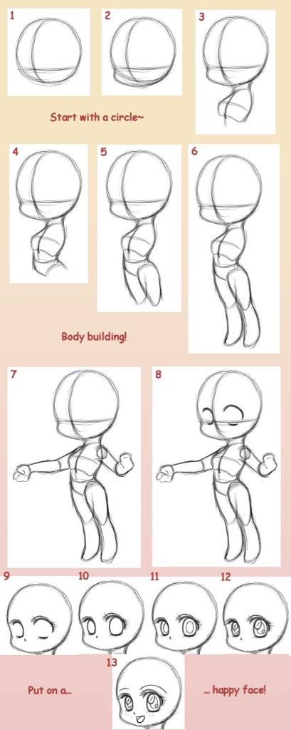 How To Draw Chibi Body
