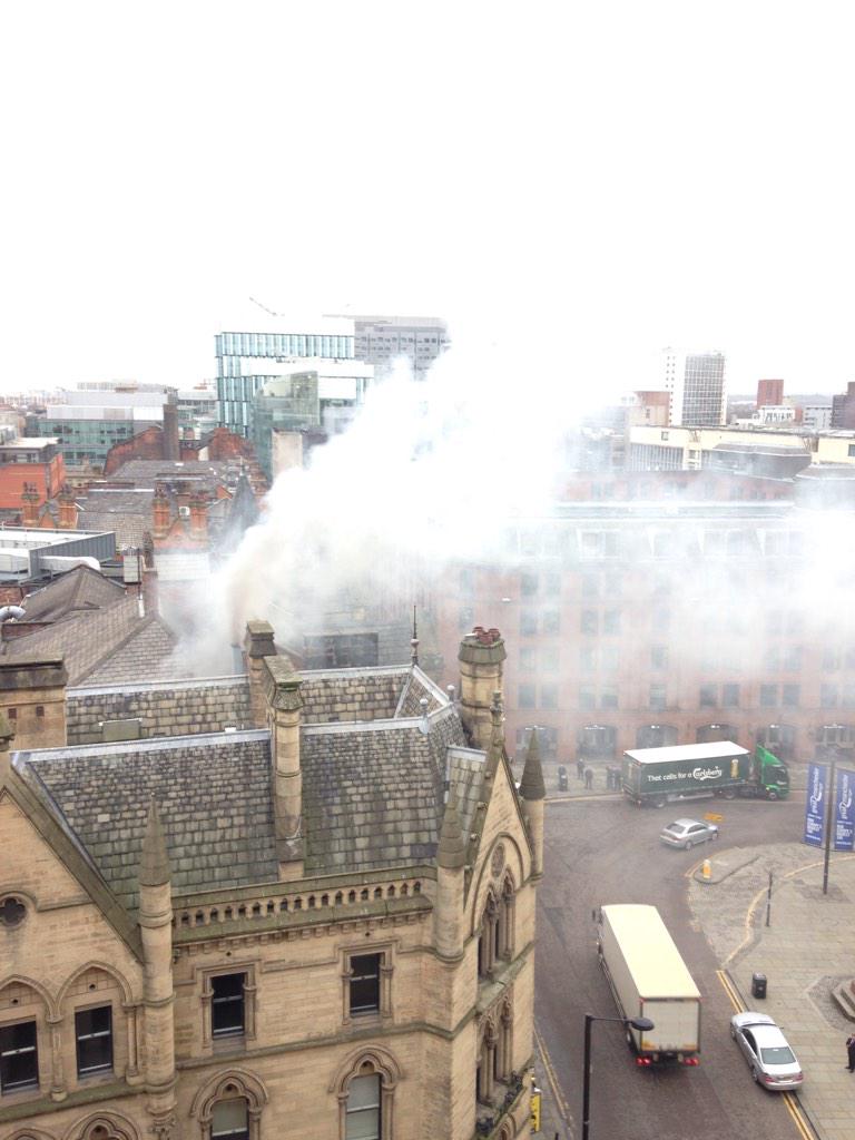 Fire at the heart of Manchester - ITV News