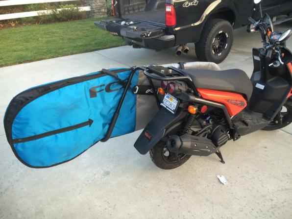 Made a rack/surf rack for my Zuma | Adventure Rider