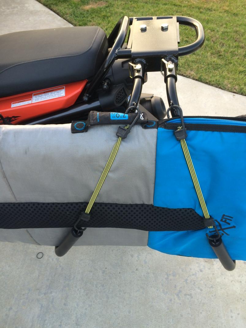 Made a rack/surf rack for my Zuma | Adventure Rider