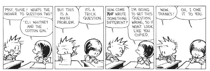 Calvin And Hobbes Comics About School