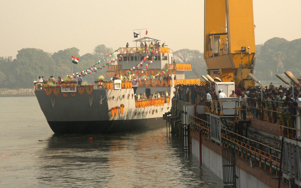 3rd LCU Mk.4 ship for Indian Navy launched at Kolkata. | Pakistan Defence