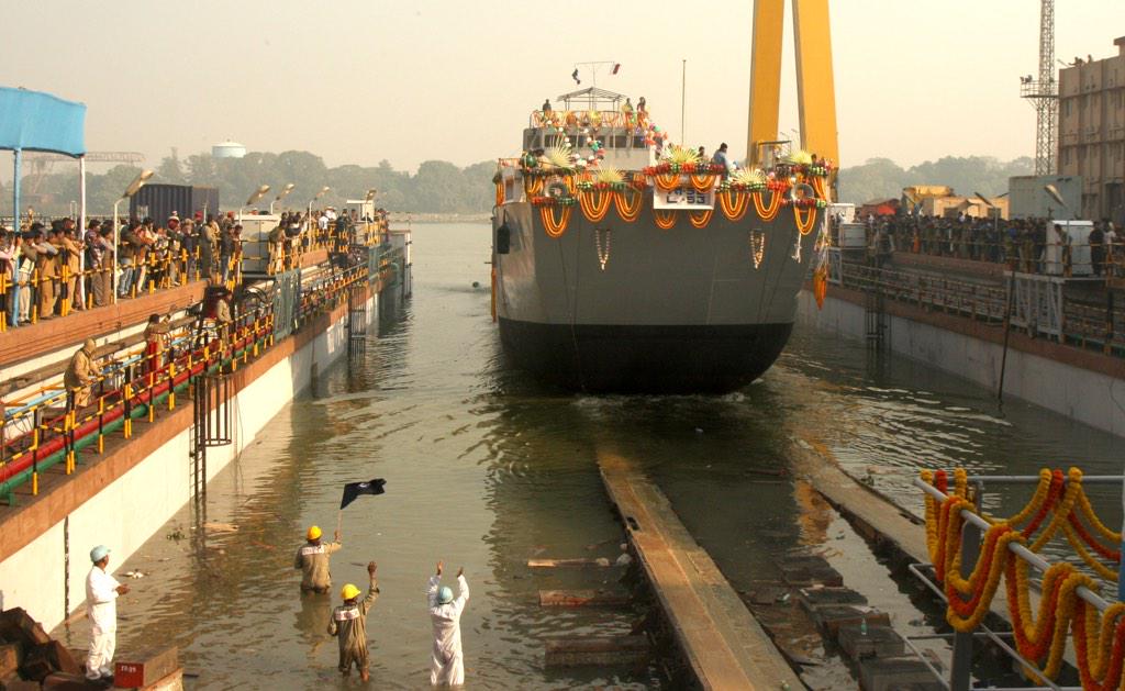 3rd LCU Mk.4 ship for Indian Navy launched at Kolkata. | Pakistan Defence
