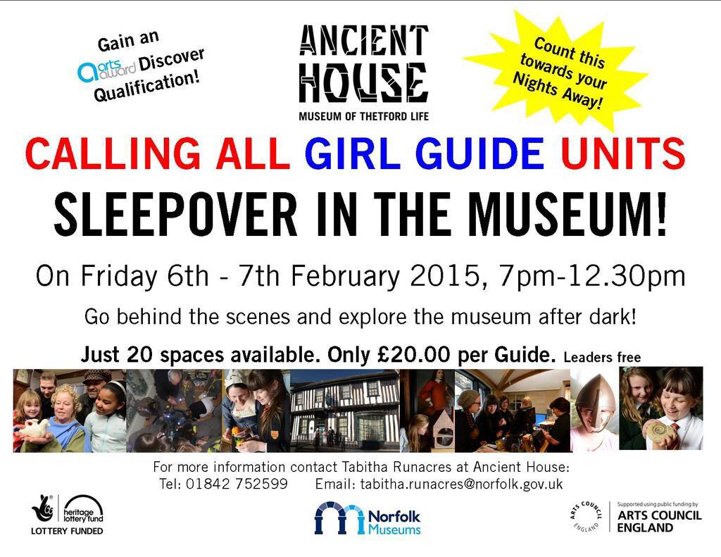 Past event – Sleepover in the Museum!, Thetford | What's On Where