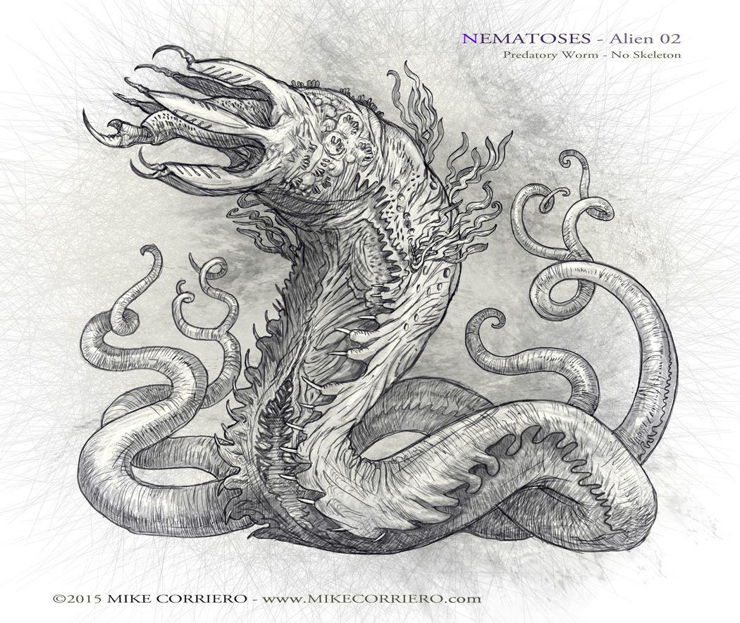 Giant Alien Worm