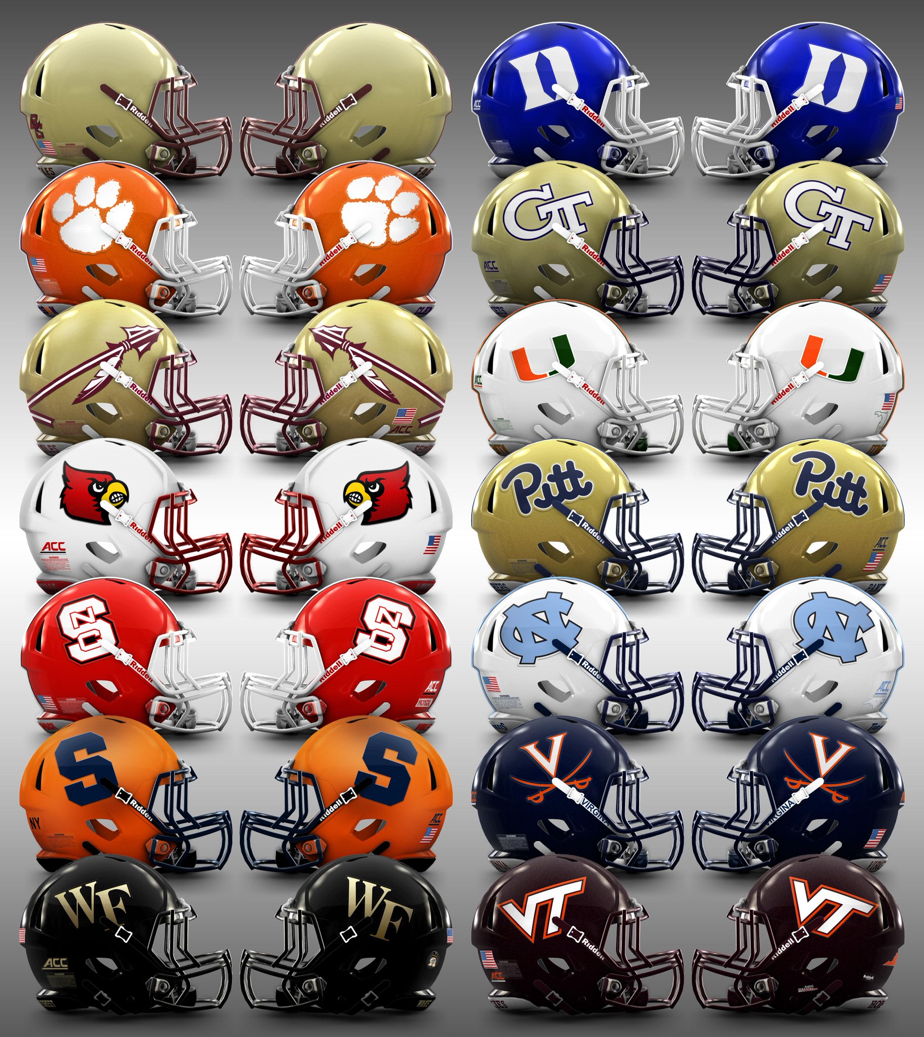 Acc Football Helmets College Football: Every New Uniform And Helmet