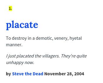 Placate Definition