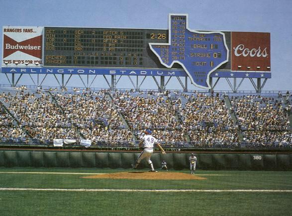 Texas Rangers Baseball Stadium Scoreboards