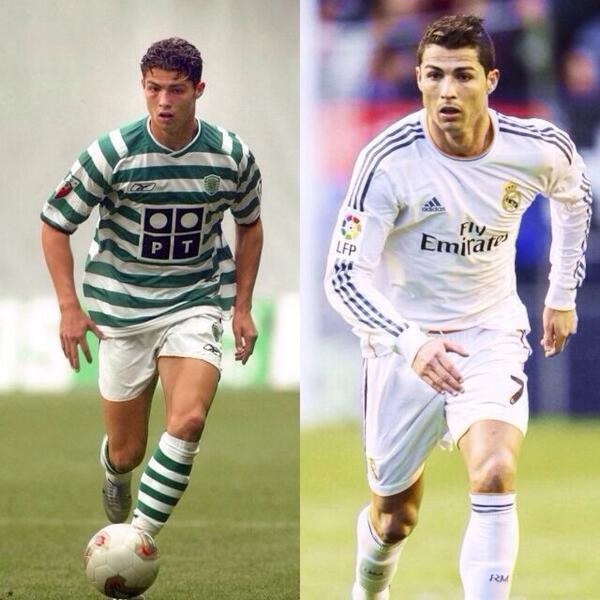 Cristiano Ronaldo Then And Now