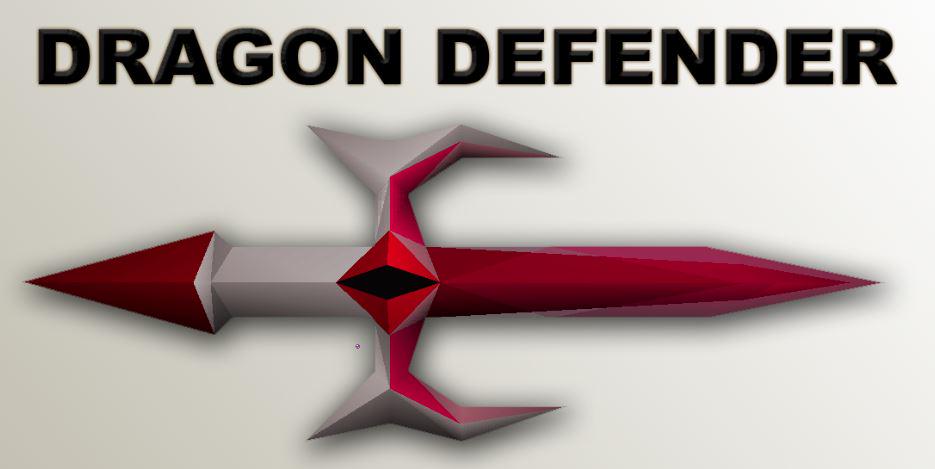 Change the Dragon Defender design into a recolored Rune defender, for ...