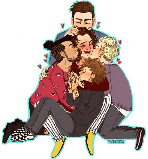 One Direction Drawing Cartoon