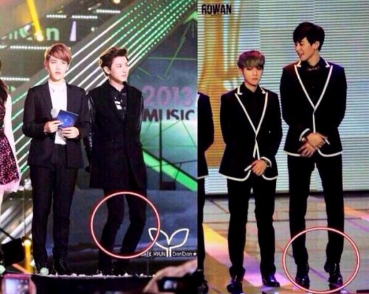 Baekhyun And Chanyeol Height Difference Chanbaek Height Difference