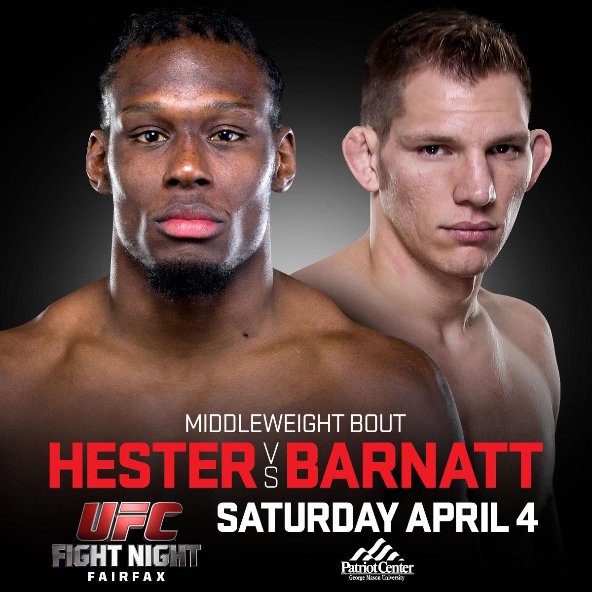 Clint Hester vs Luke Barnatt set for UFC Fight Night Fairfax : r/MMA