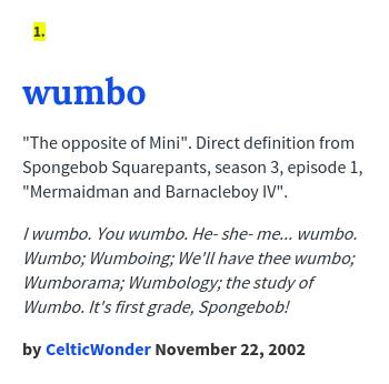 Wumbology Definition