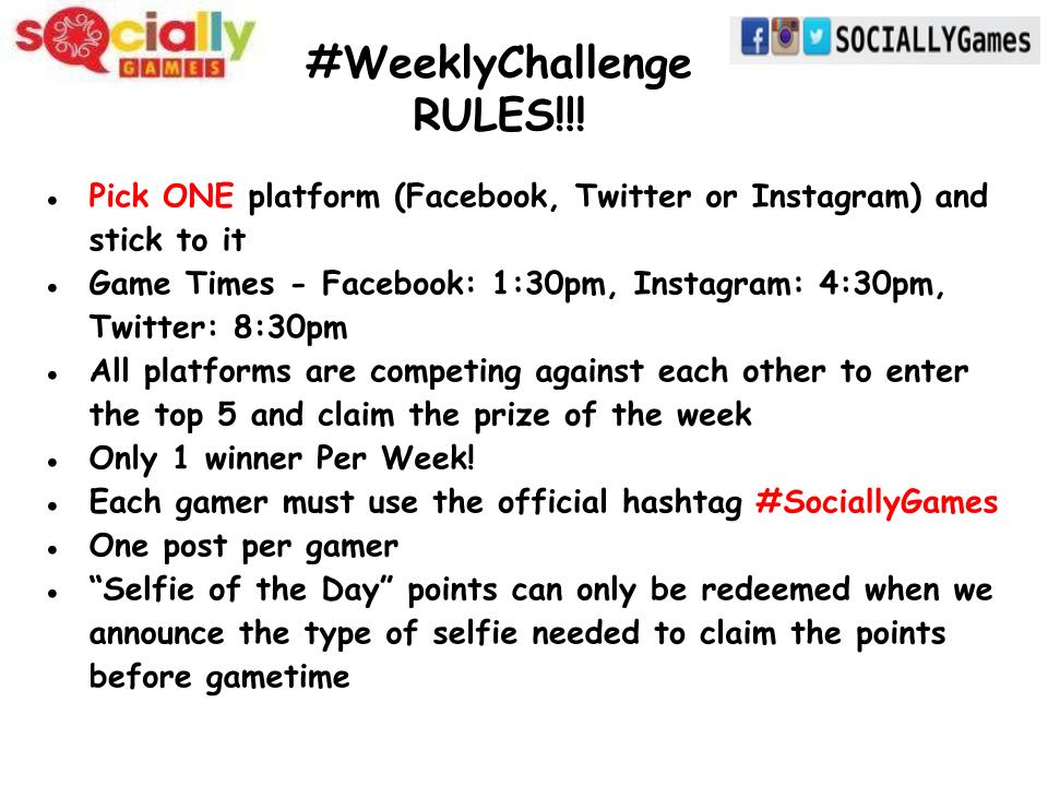 SOCIALLY Games on Twitter: "With Socially Games, you play by the rules ...