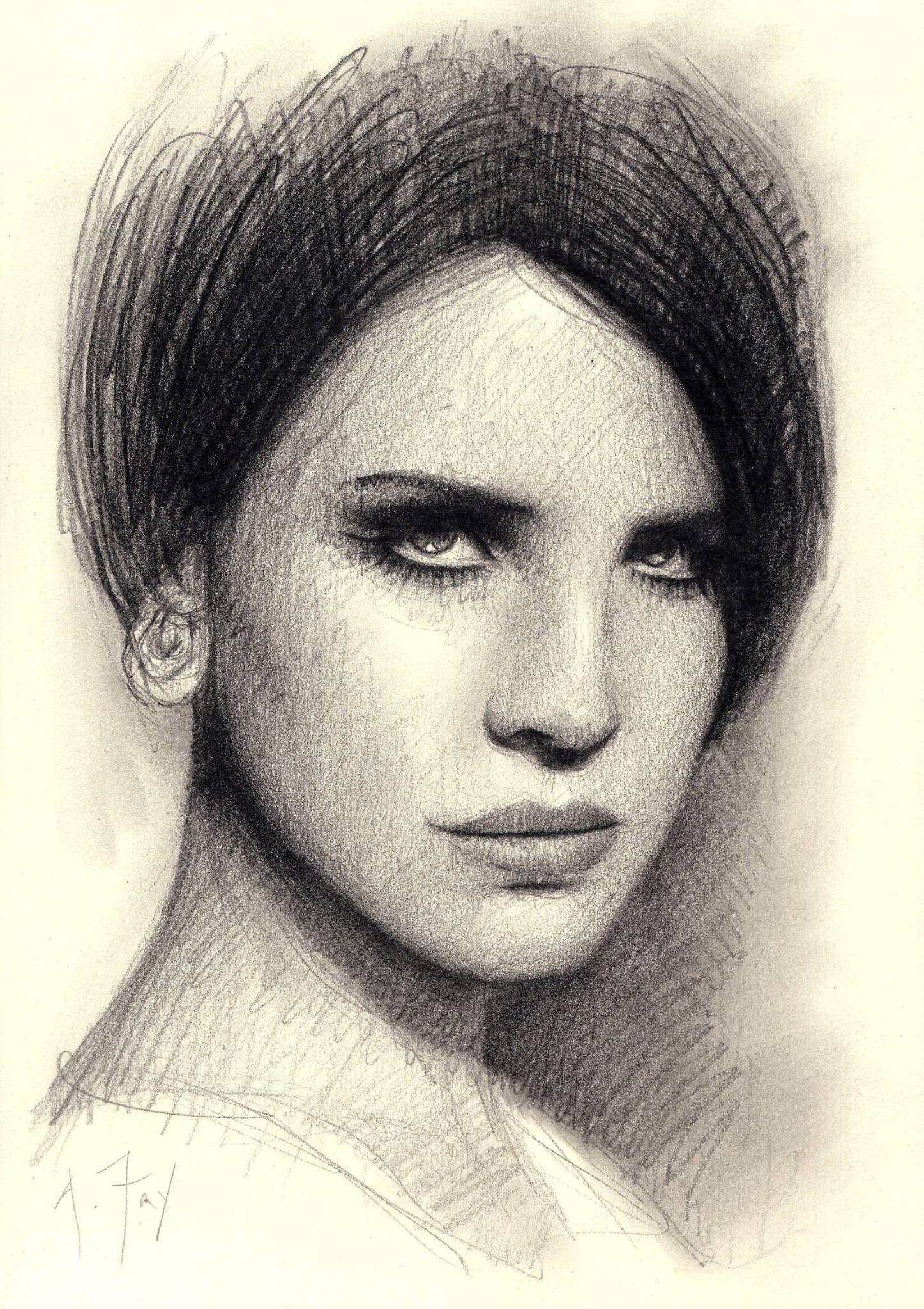 Lana Del Rey Drawing Face