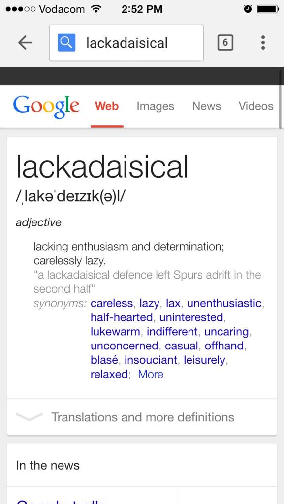 Lackadaisical