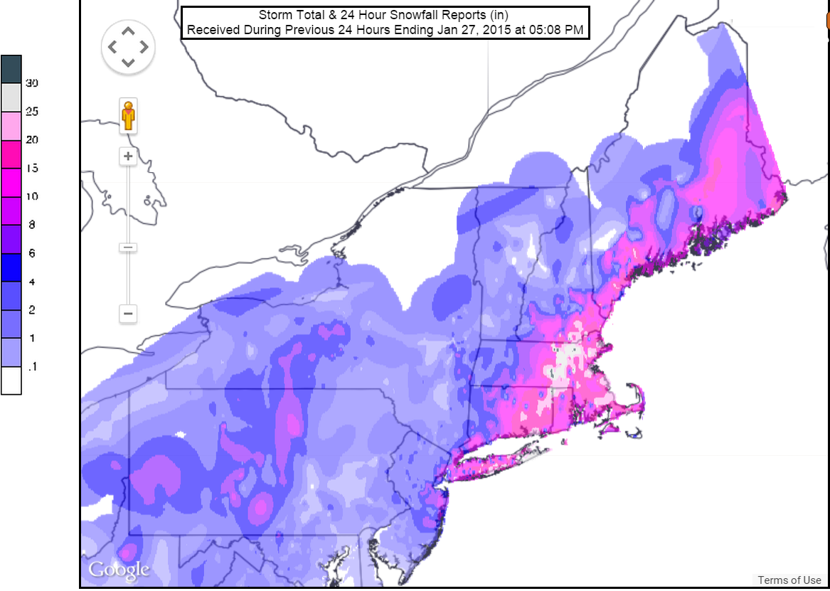 Here is a map of the latest snowfall reports. Create your own custom ...